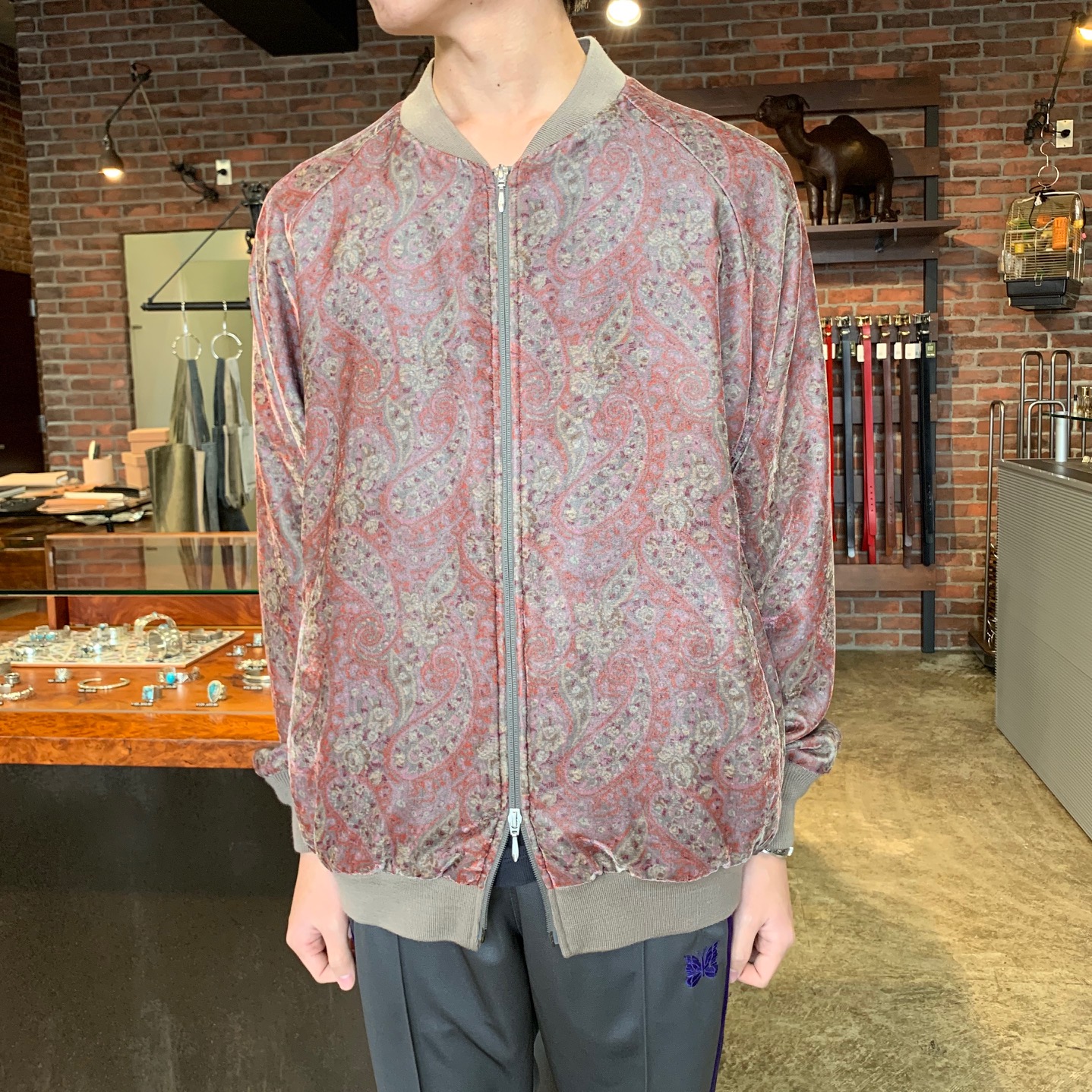 春の柄物、Needles：Raglan Sleeve Rib Collar Jacket – R/Poly Velvet。｜doo-bop 藤井克哉(Fujii Katsuya)ブログ/滋賀県 ...