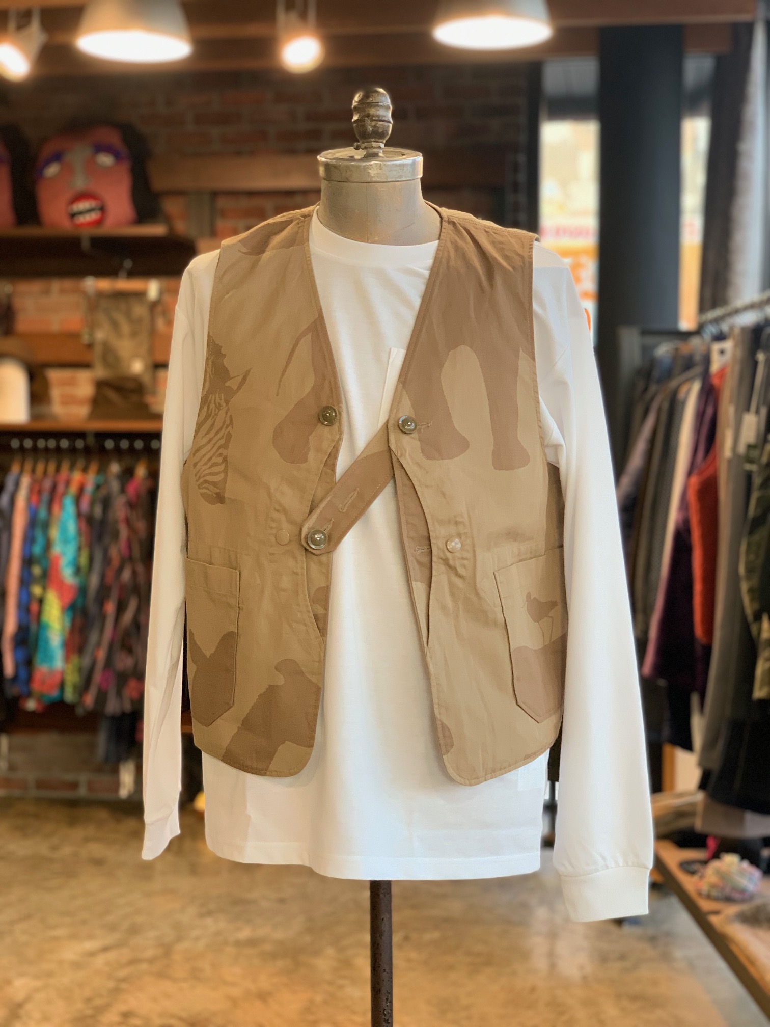 アニマルUpland Vest。｜doo-bop 塚本邦雄(Tsukamoto Kunio)ブログ/滋賀県メンズセレクトショップの裏方♪